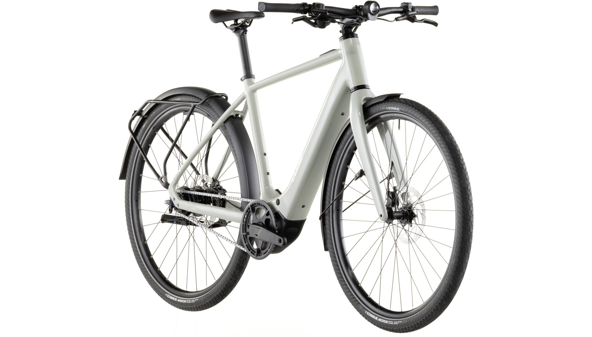 2026 Cube Editor Hybrid SLX 400X FE Electric Bike With Hub Gears In Reed Beige & Chrome