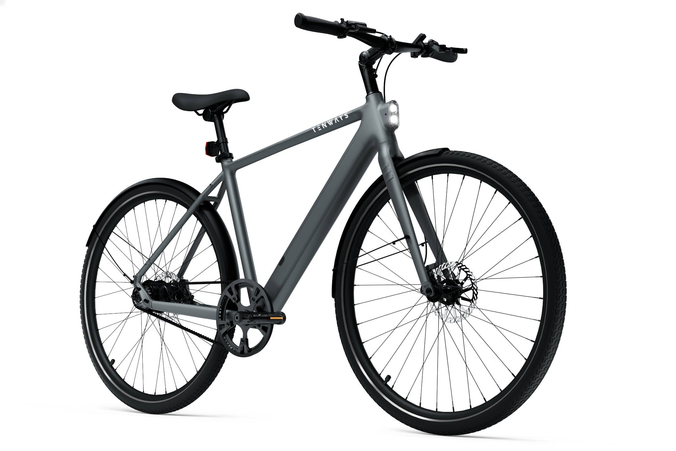 2025 Tenways Cgo600 Pro Electric Bike With Belt Drive In Pebble Grey