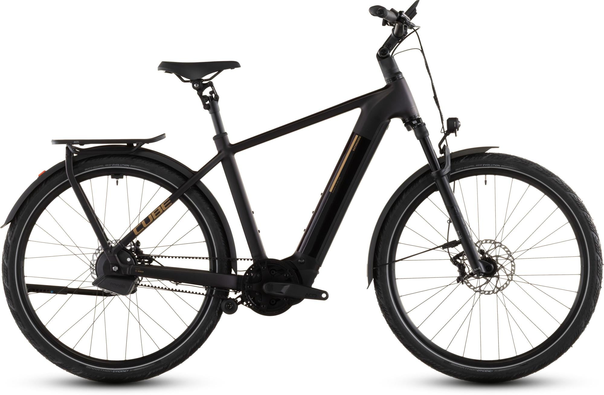 2026 Cube Kathmandu Hybrid Comfort SLX 800 Electric Bike With Belt Drive & Hub Gears In Solar ...