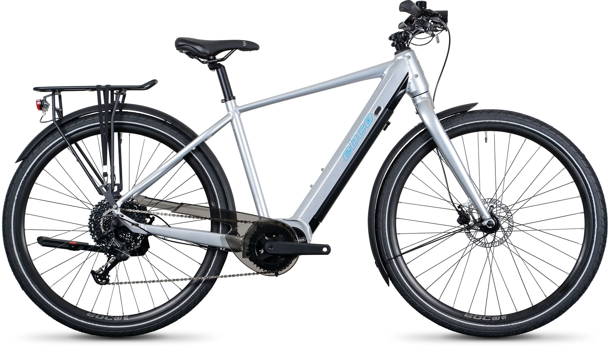 EBCO Urban 3R Electric Bike Crossbar Frame In Arctic Silver
